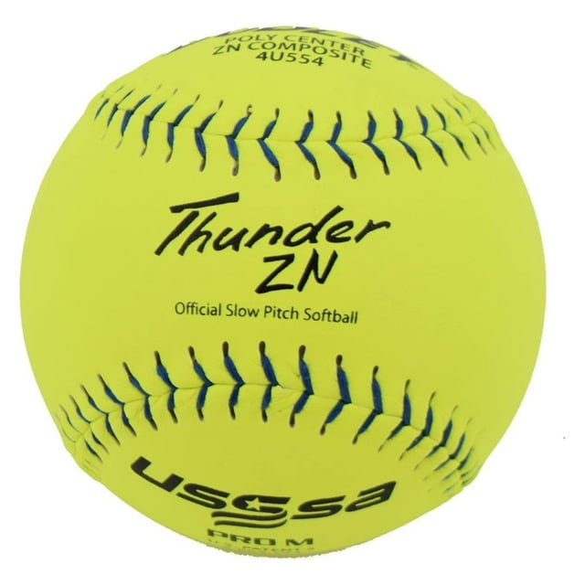 ZRQarq 12" USSSA Thunder ZN Pro-M Stamp Slowpitch Softball -12 Pack ...