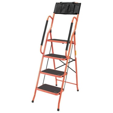 5 Step Ladder, Upgo Folding Step Stool with Extra Wide Anti-Slip Pedal ...