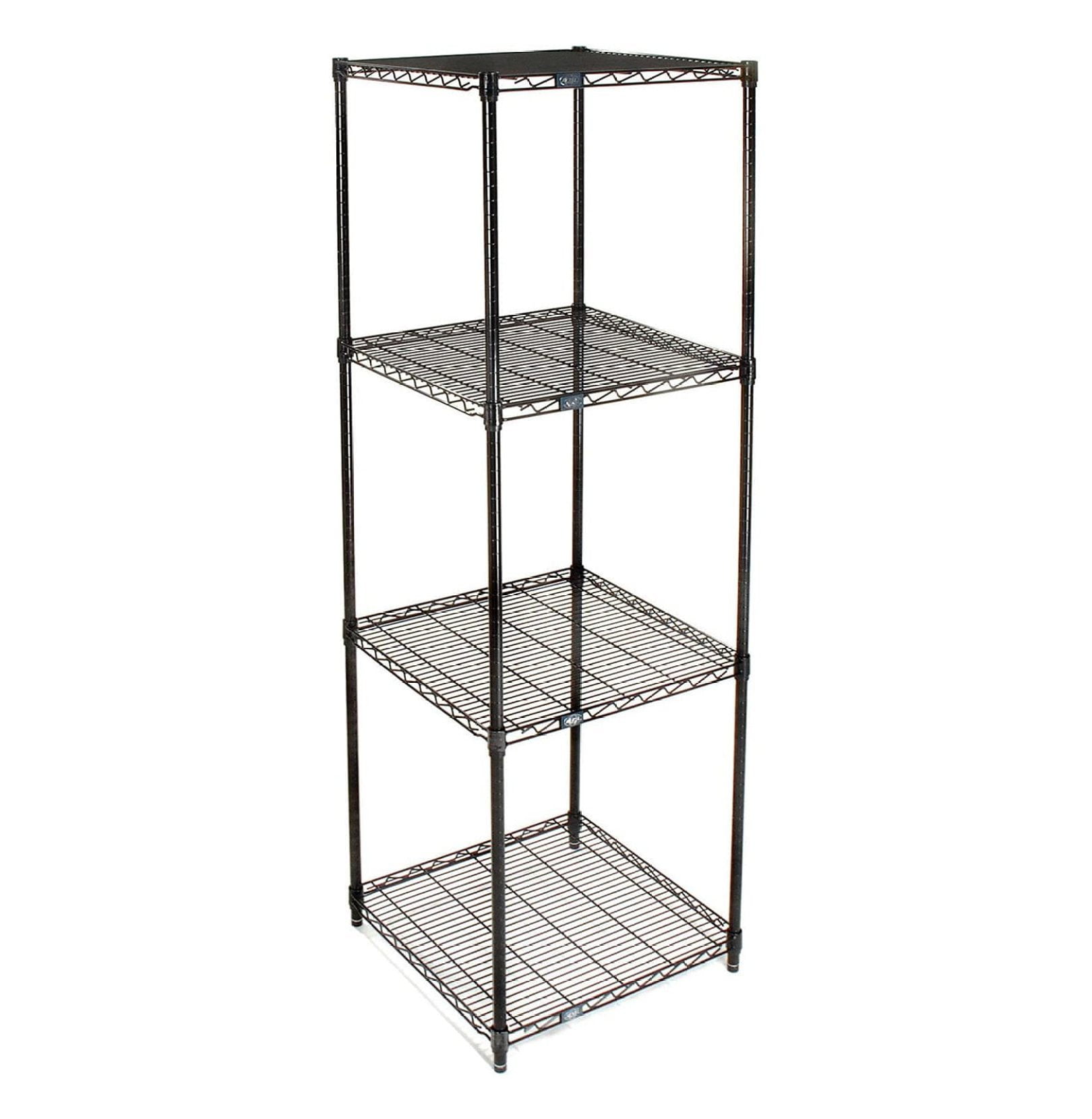 ZRQarq Adjustable Wire Shelving Unit, 4 Tier, NSF Listed Storage Rack ...