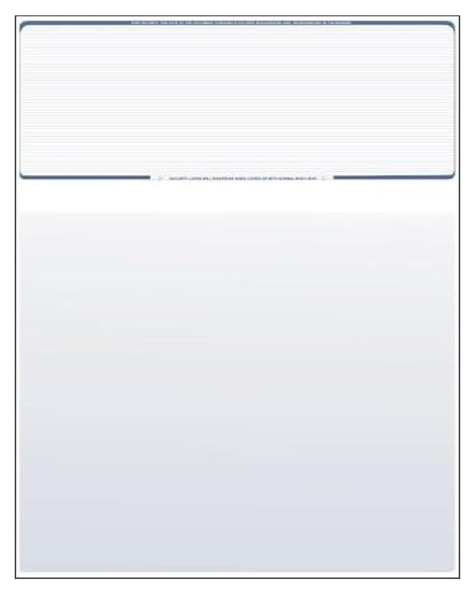 ZRQarq Blank Check Paper - 100 Pack - Computer Security Business Checks ...