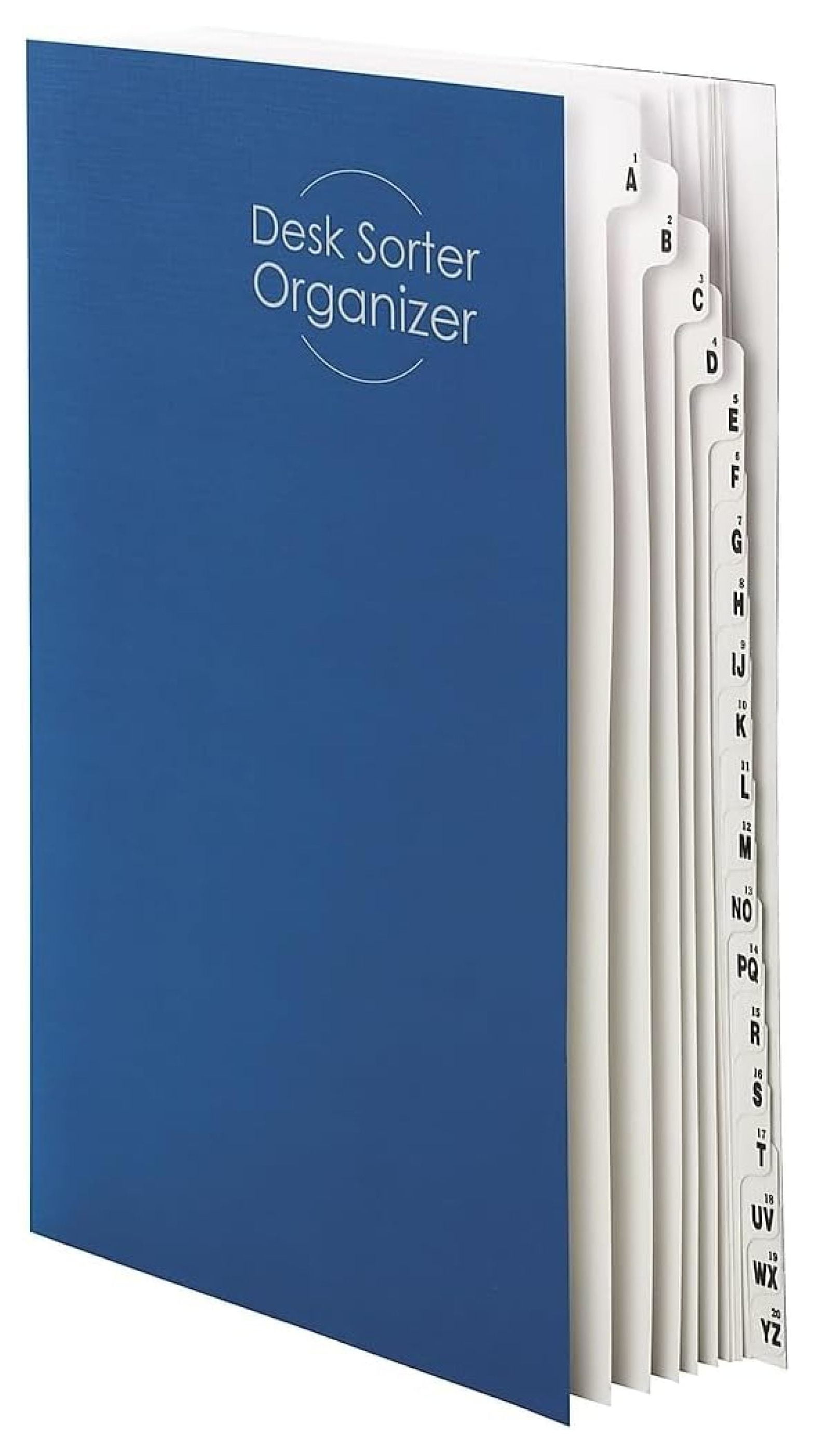 ZRQarq Desk File/Sorter, Alphabetic (A-Z) and Numeric (1-20), 20 ...