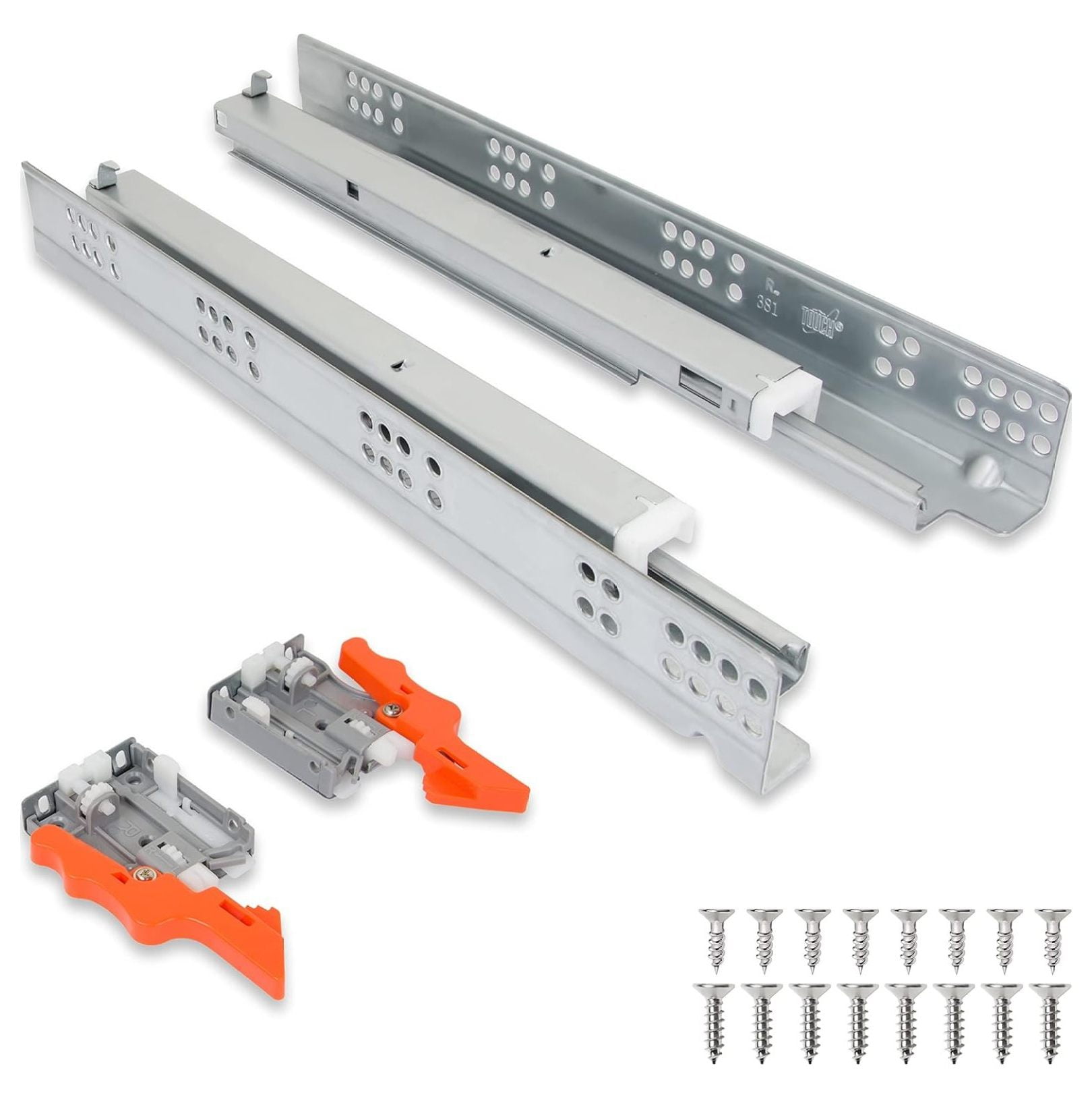 ZRQarq Drawer Slide,3/4 INCH Under-Mount (5 Pairs, 21 Inch 533mm ...