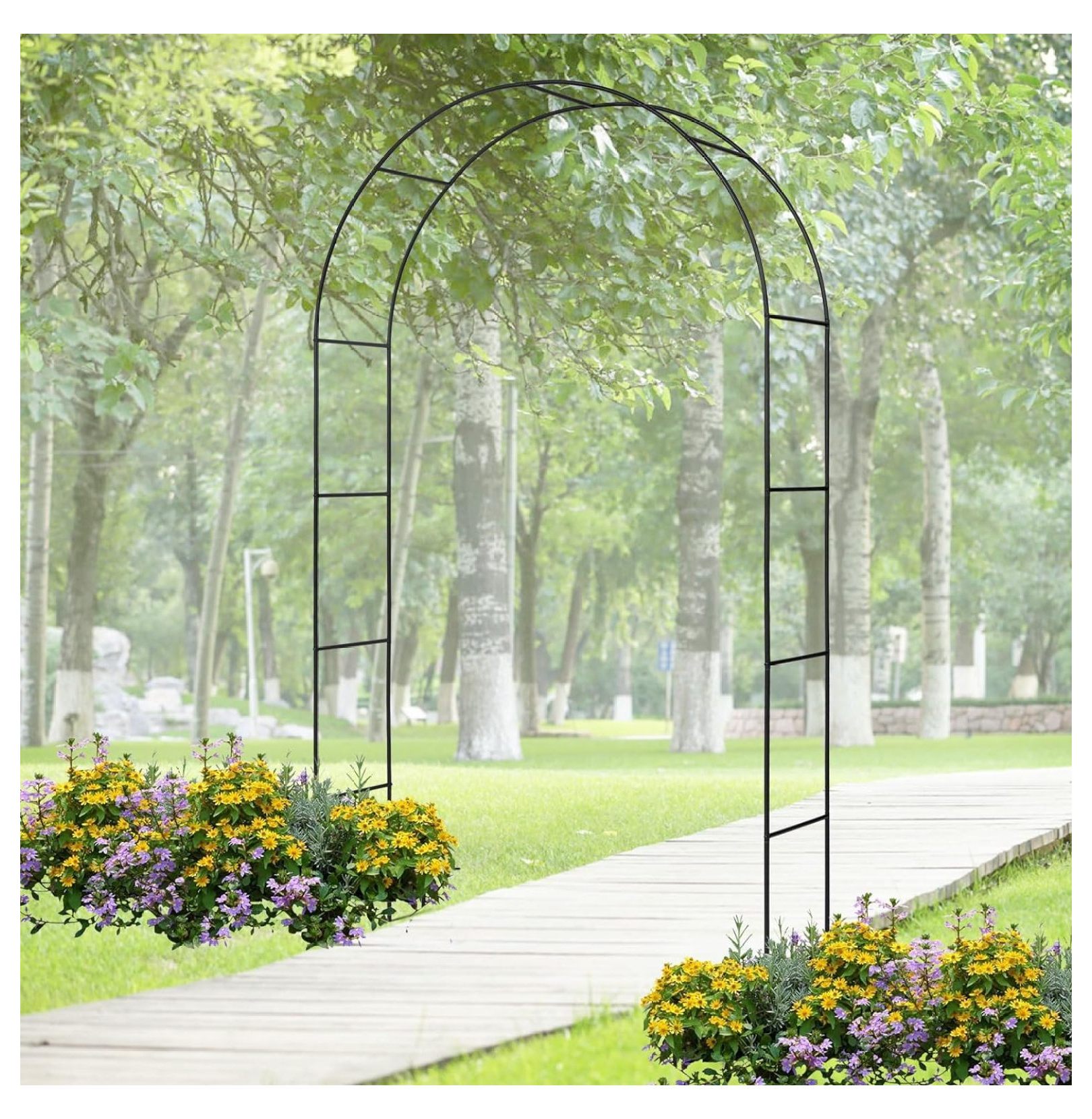 ZRQarq Garden Arbor Pergola Arch Arches Trellis for Climbing Plants or ...