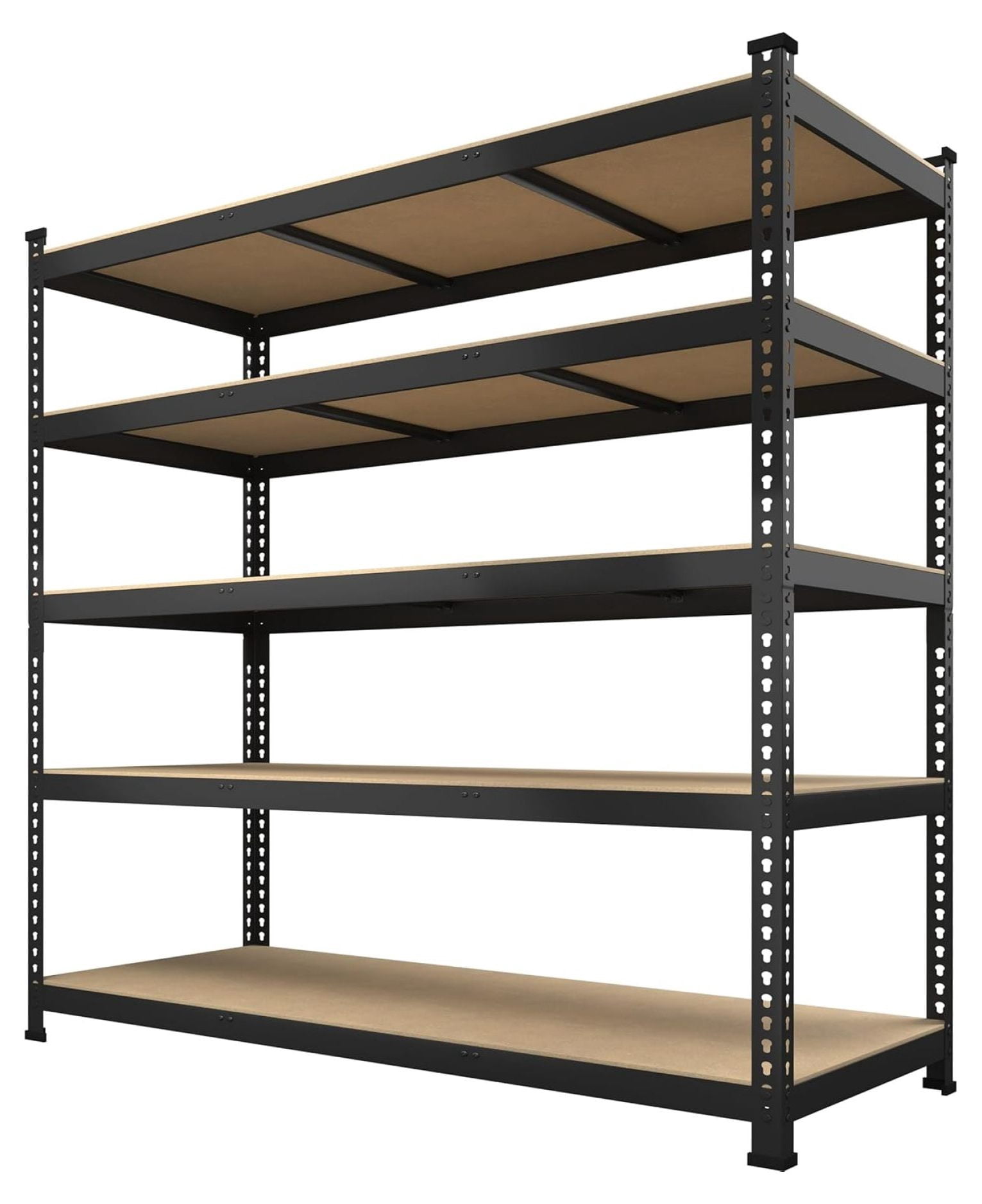 ZRQarq Heavy Duty Storage Shelves " W x 24" D x 72" H - 5-Tier ...