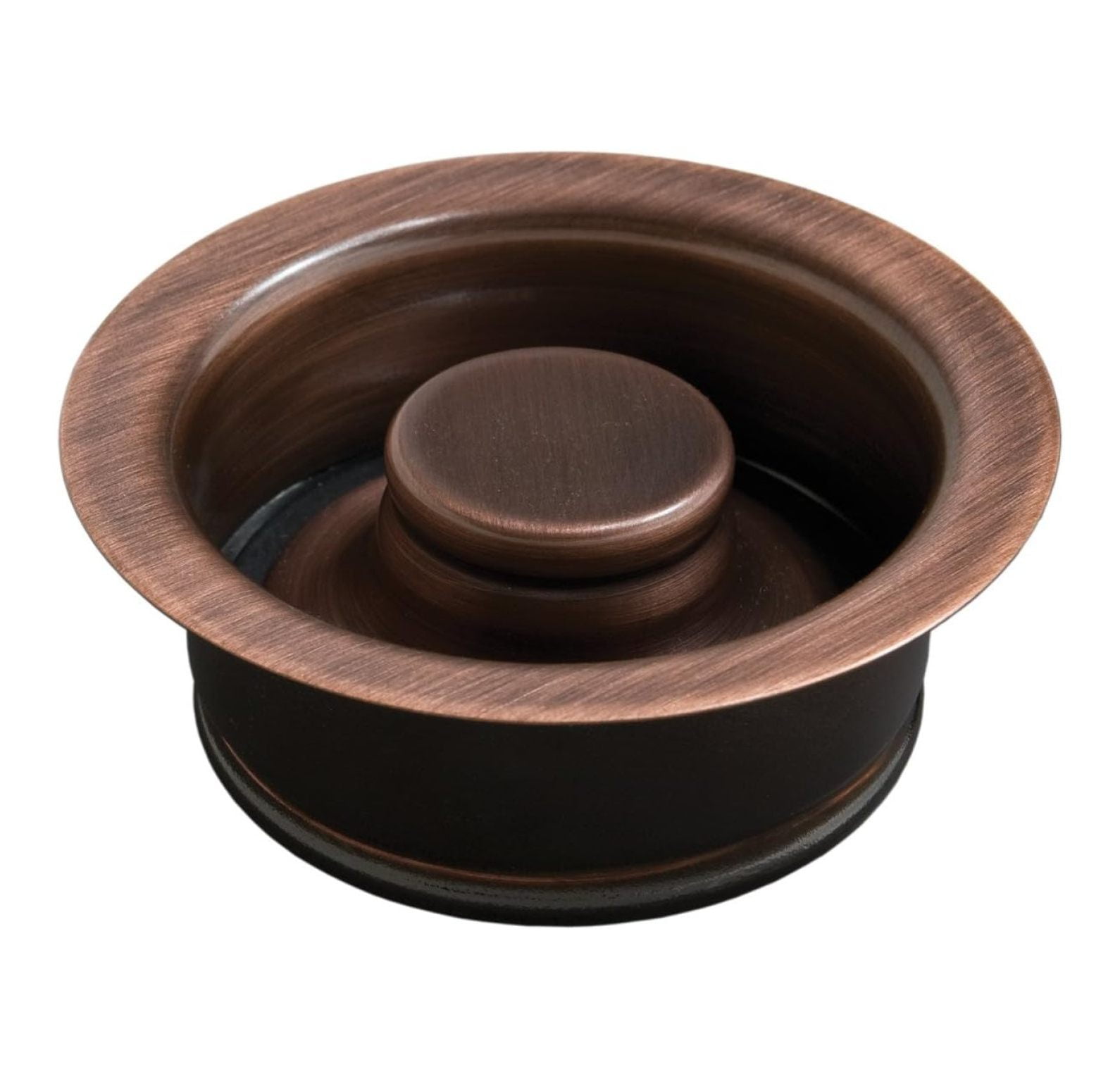 ZRQarq TDD35- Kitchen Sink Solid Brass ISE Disposal Flange Drain with Stopper in Antique Copper ...