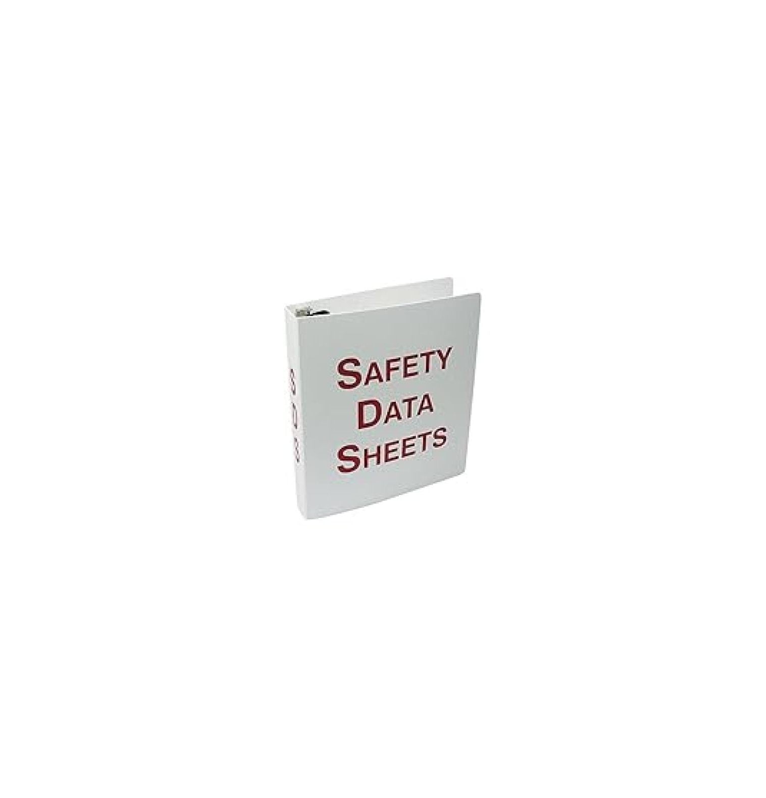 ZRS634 Safety Data Sheets (SDS) Binder, 3-Ring, 2-1/2", Red/White, with ...