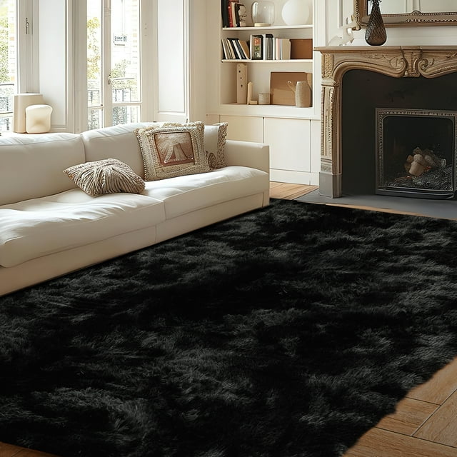 ZRSDIXKI Area Rug, 8' x 10' Soft Fluffy Area Rugs for Living Room ...