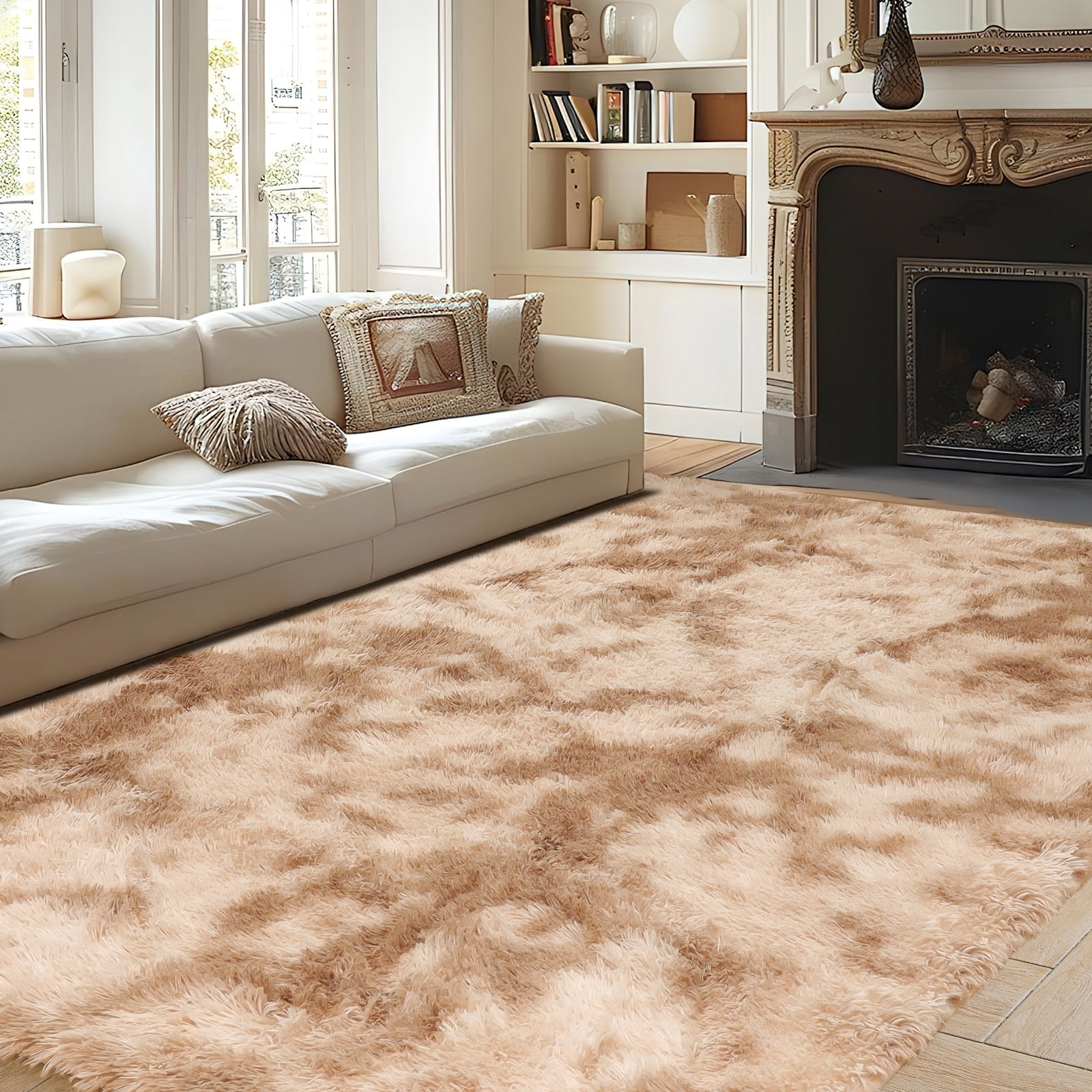 ZRSDIXKI Area Rug, 8' x 10' Soft Fluffy Area Rugs for Living Room ...