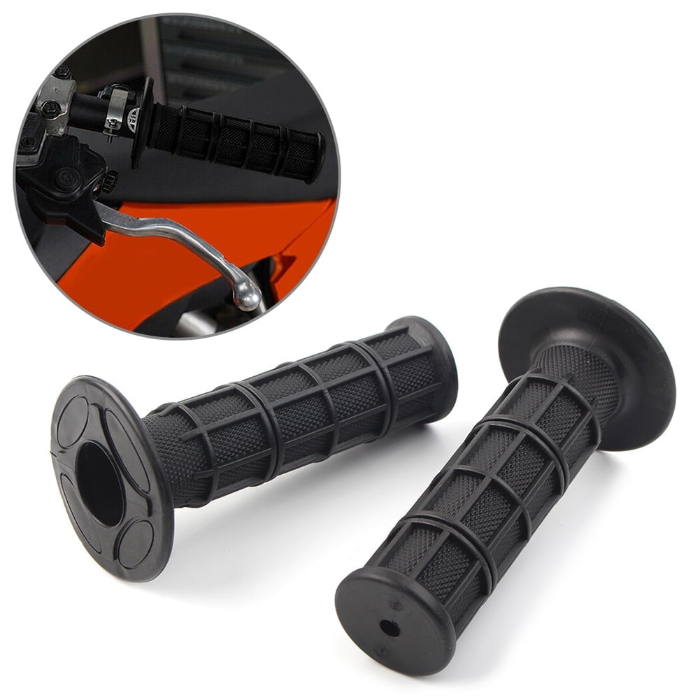 ZS 1 Pair Soft Rubber 7/8" & 1" Pro Hand Grips Throttle Handle Bar For ...