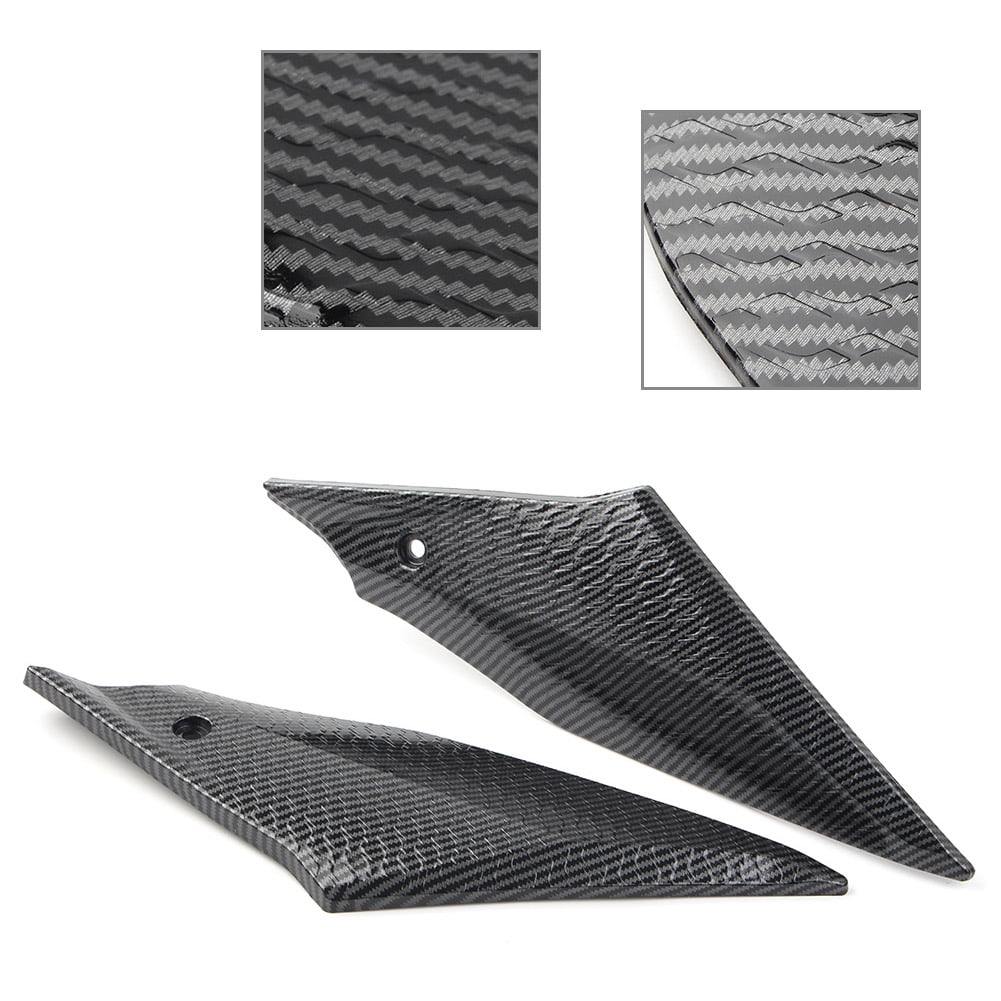 ZS 1Pair Motorcycle Gas Tank Side Cover Trim Fairing Carbon Fiber ABS ...
