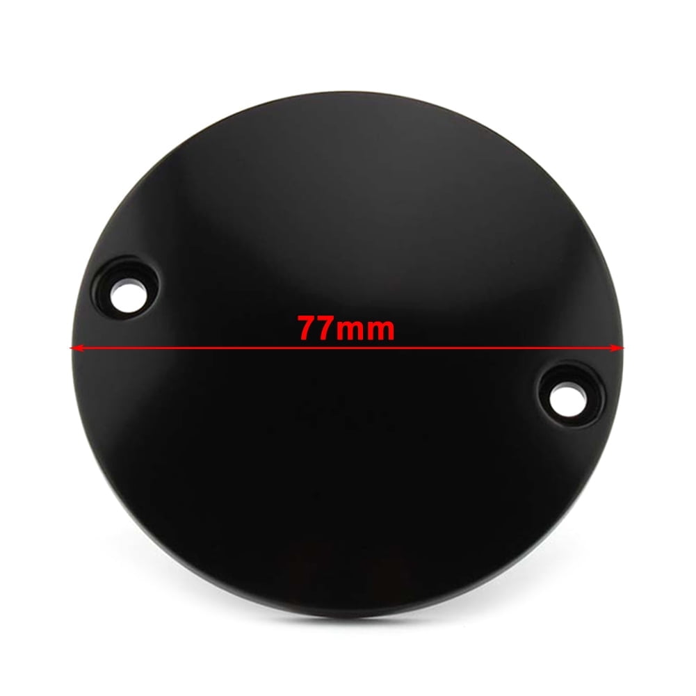 ZS 2 Holes Chrome Motorcycle Domed Points Cover Softail Bigtwin For ...