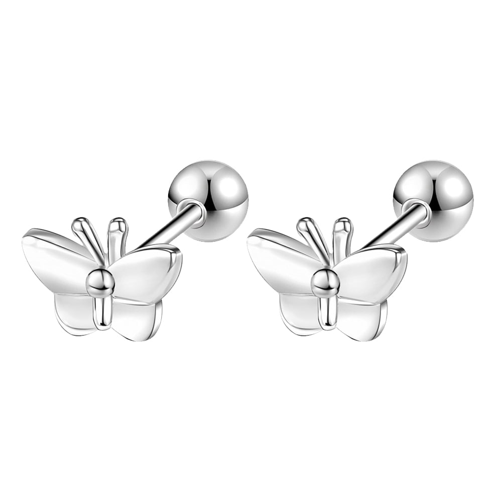 ZS 20G 1 Pair Butterfly Stud Earring Cute Cartilage Conch Helix ...