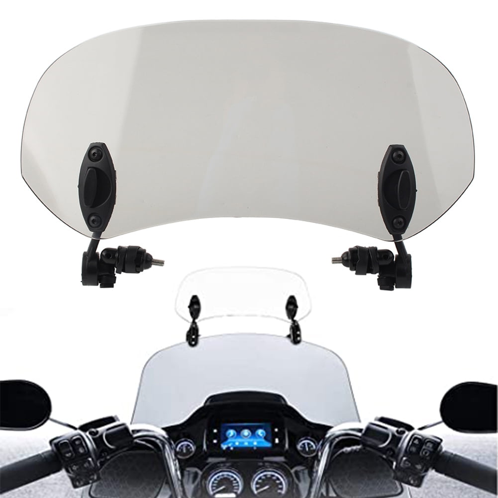 ZS 280mm Adjustable Clip-On Windshield Extension Spoiler Windscreen ...