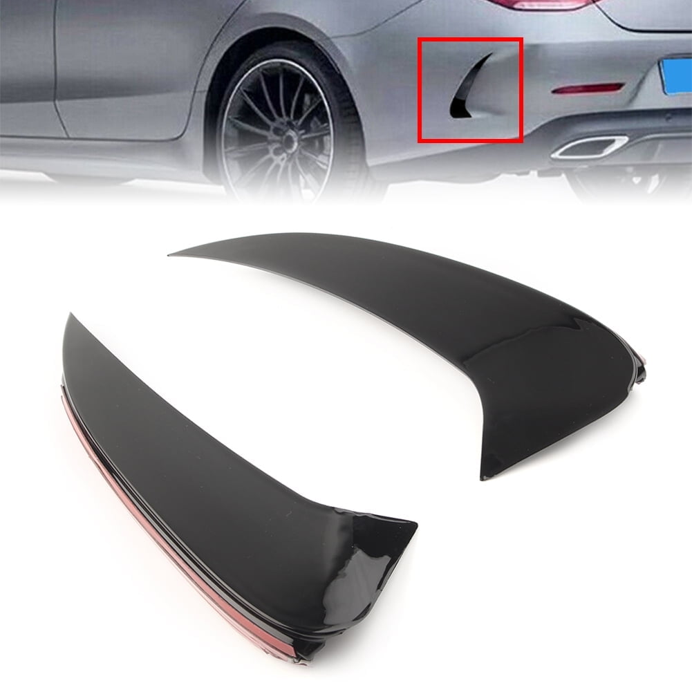 ZS 2PCS Car Rear Bumper Splitters Bodykit Fins For Mercedes Benz C257 ...