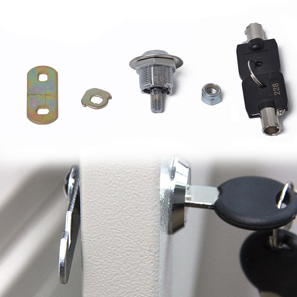 ZS 5/8" Tubular Cam Lock Cylinder for Cabinet Tool Box 180 Degree Turn ...