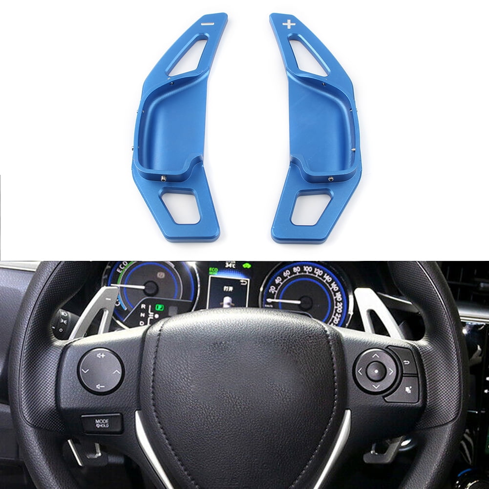 ZS Blue Car Steering Wheel Shift Paddle Extension For Toyota Corolla ...