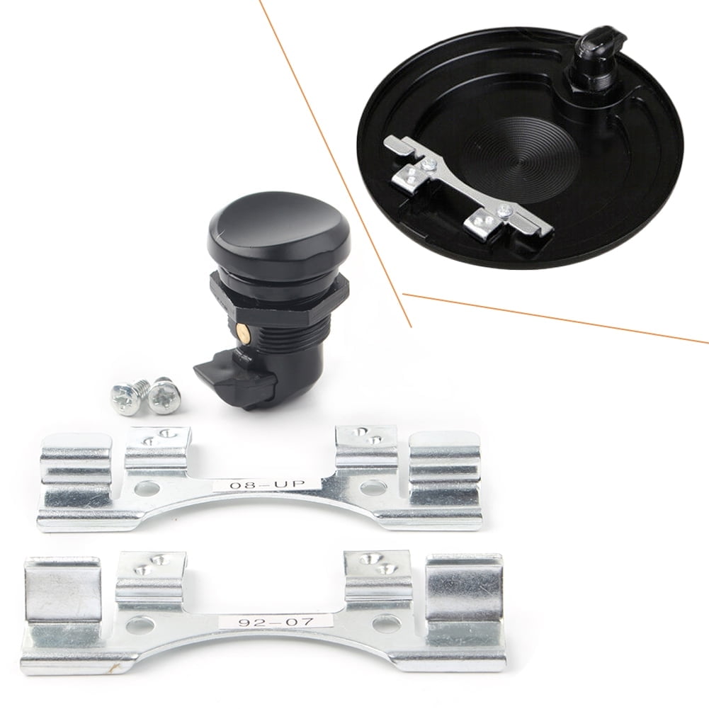 ZS CNC Motorcycle Push Button Fuel Door Latch Kit Gas Oil Cap Tank For ...