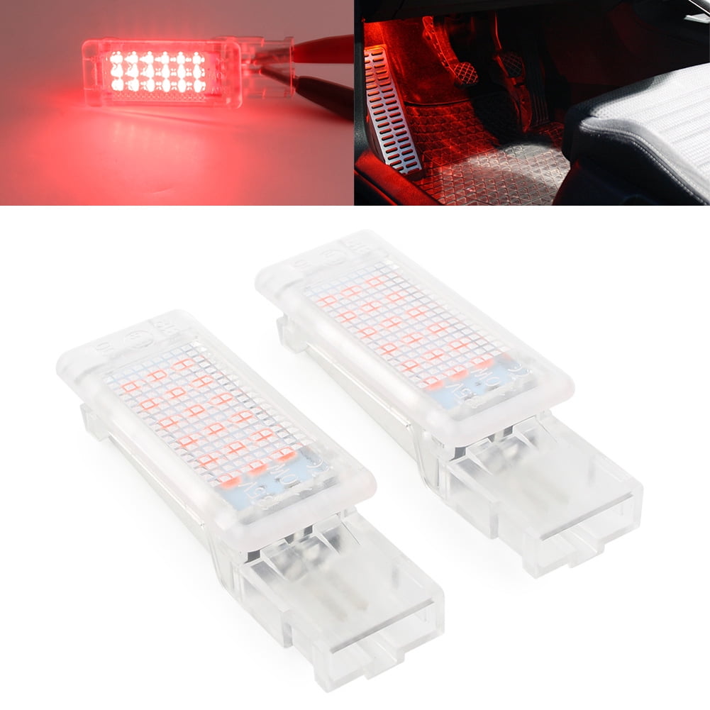 ZS Car Footwell Light Lamp Red LED Lights For VW Golf MK5 MK6 Jetta ...