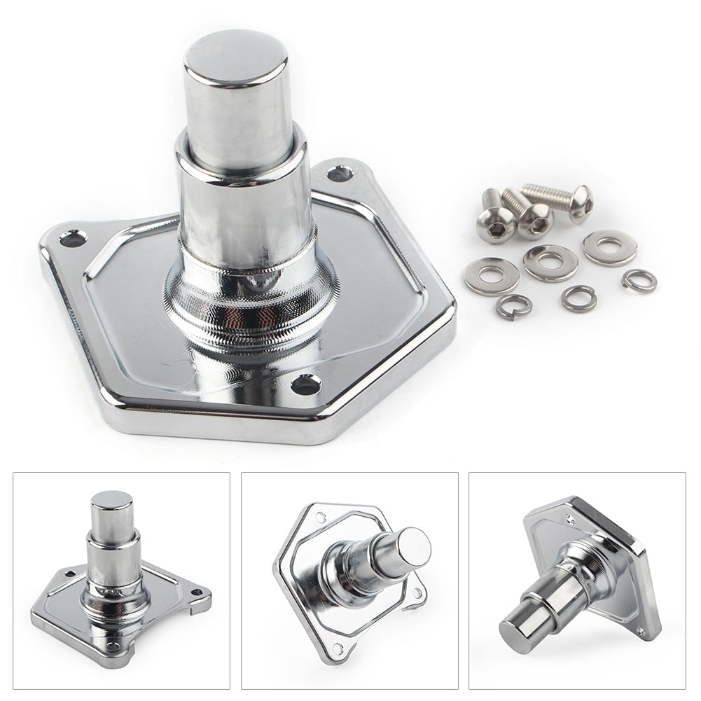 ZS Chrome Solenoid Cover Starter Push Button For Harley Sportster Big ...