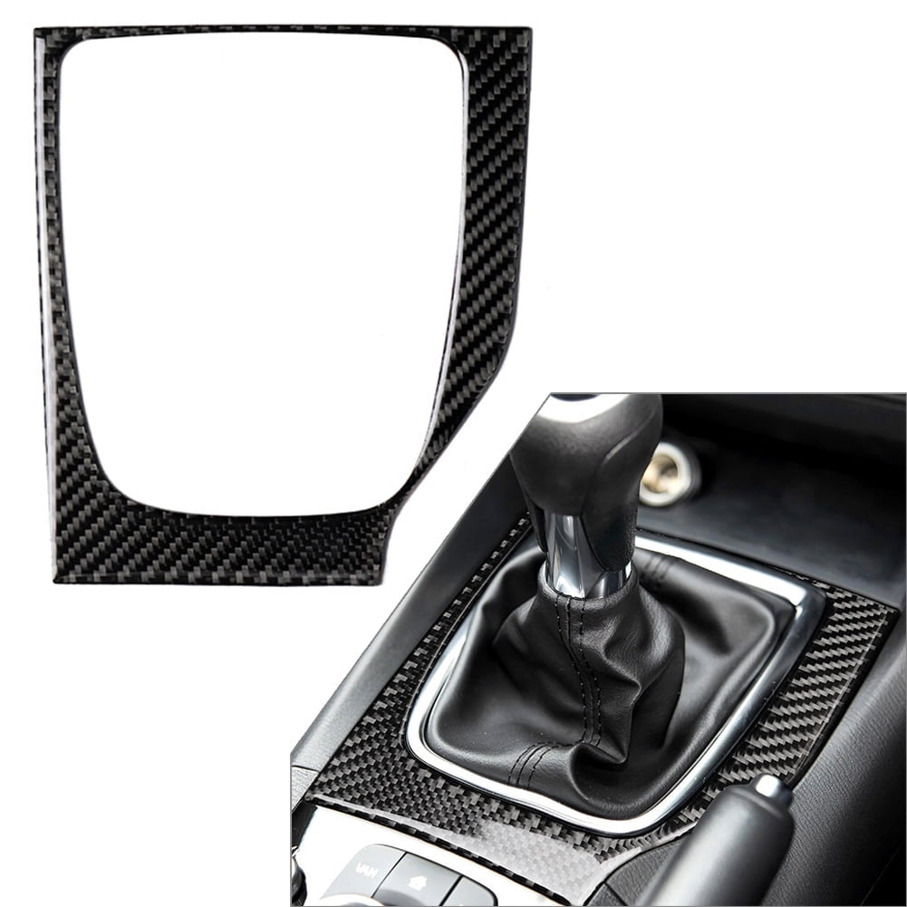 ZS For Mazda 3 Axela 2017 2018 Carbon Fiber ABS Manual MT Gear Shift ...