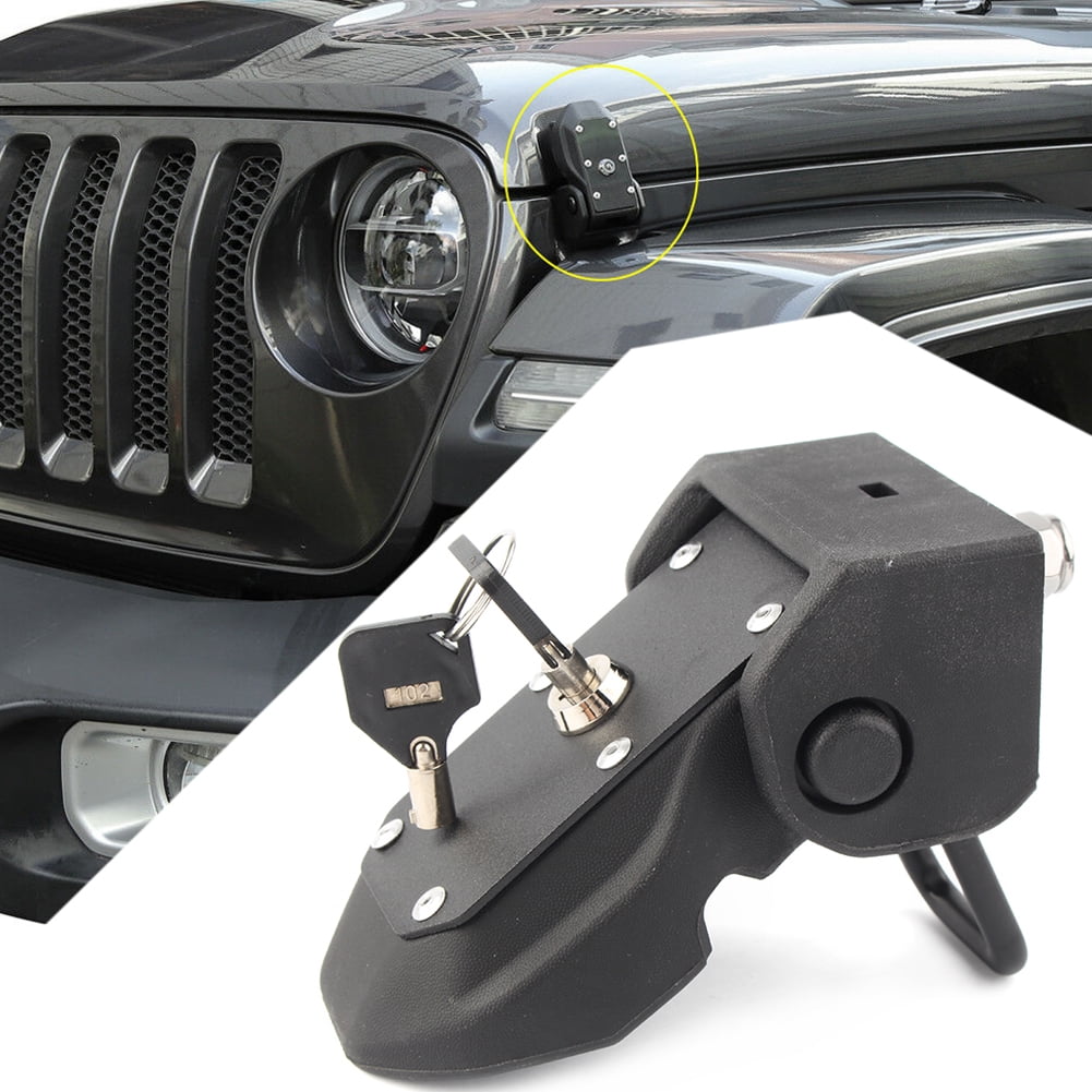 ZS Hood Lock Latches Buckle Pins Catch With Key Kit For 2018 Jeep ...