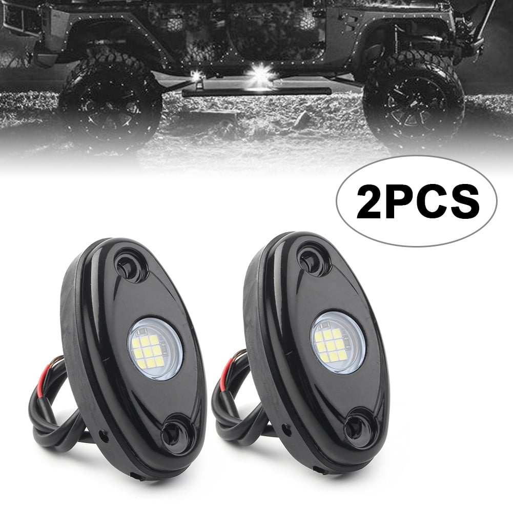 ZS LED White Rock Light 9W Waterproof Underglow LED Trail Rig Lights ...