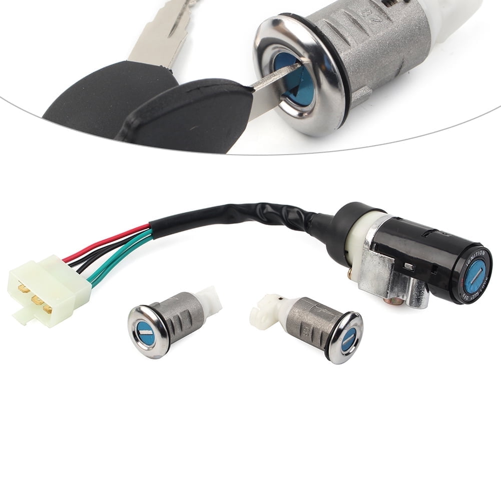 ZS 5-Wire Ignition Switch Lock Set For GY6 50cc Scooter Moped - Walmart.com