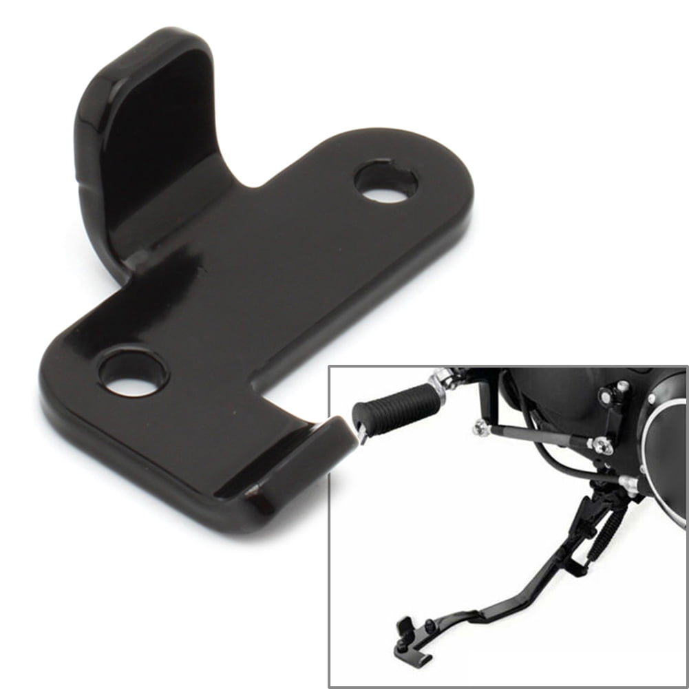 ZS Motorbike Black Aluminum Stand Kickstand Extension Kit For Harley ...