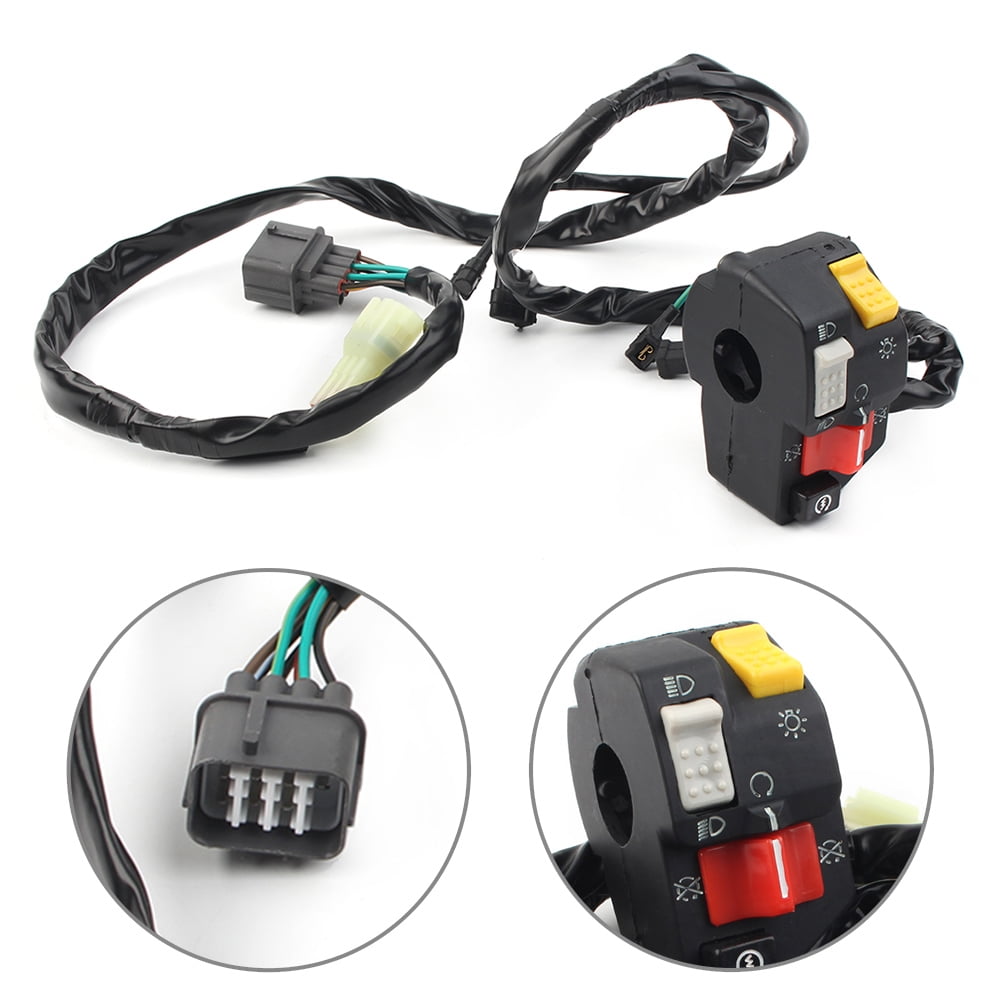ZS Motorbike Handlebar Switch Start Stop Headlight for Honda Rancher ...