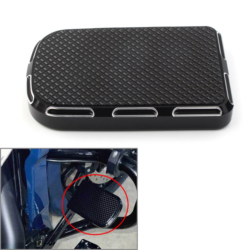 ZS Motorcycle Brake Pedal Pad Extension Cover Guard For Harley Touring ...