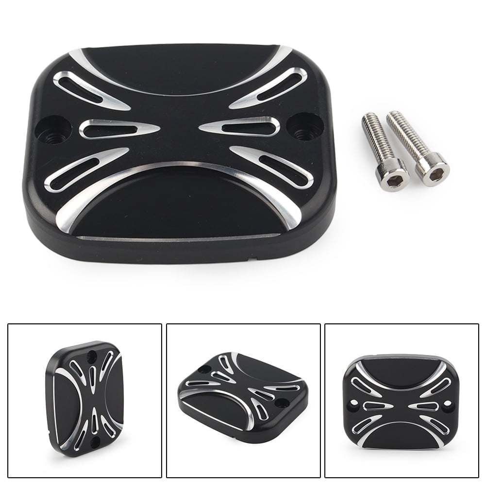 ZS Motorcycle Front Brake Reservoir Master Cylinder Cover For Harley ...