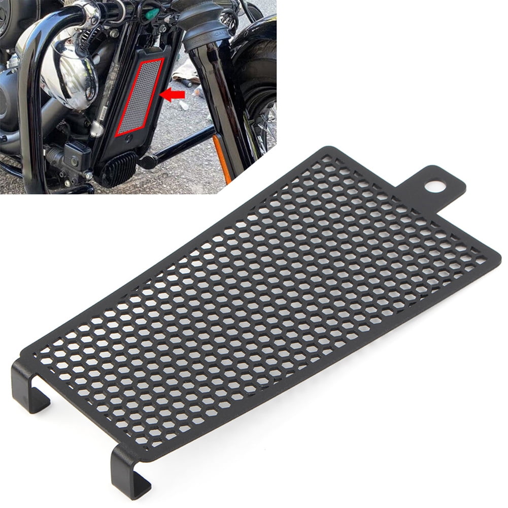 ZS Motorcycle Oil Cooler Radiator Grille Cover For Harley Softail ...