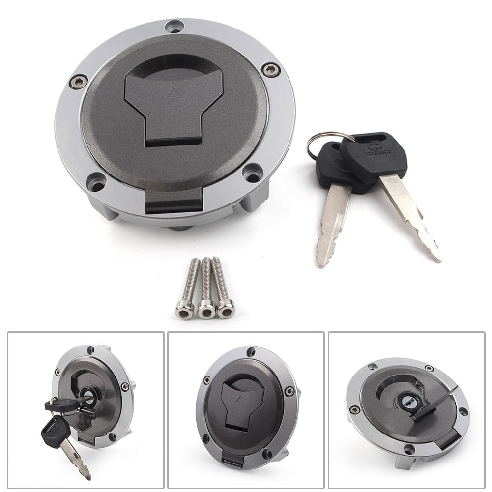 ZS Motorcycle Switch Kit Assembly Fuel Gas Cap Tank Cover Lock with 2 ...