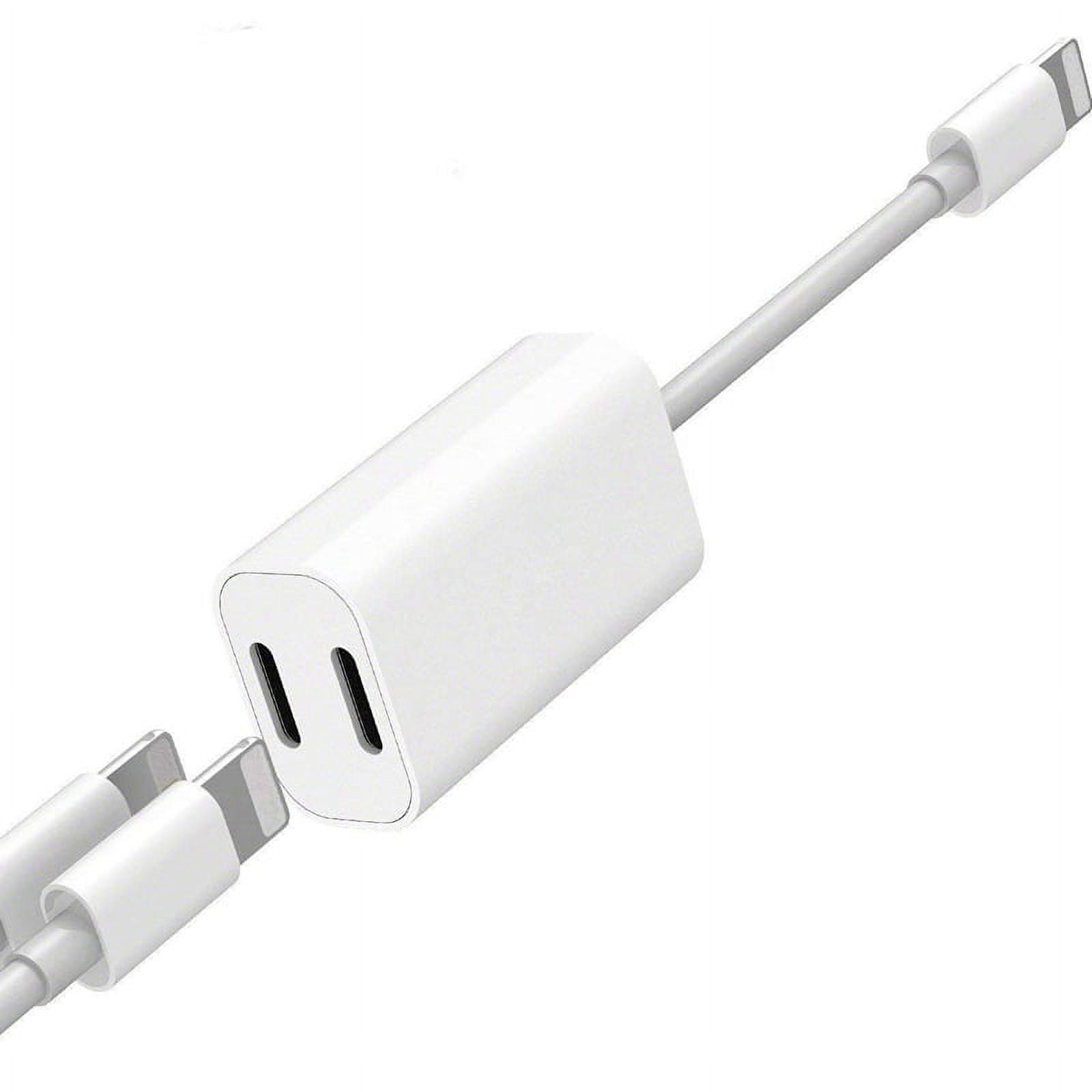 ZS-S1801 2 in 1 8 Pin Male to 8 Pin Charging + 8 Pin Audio Female ...