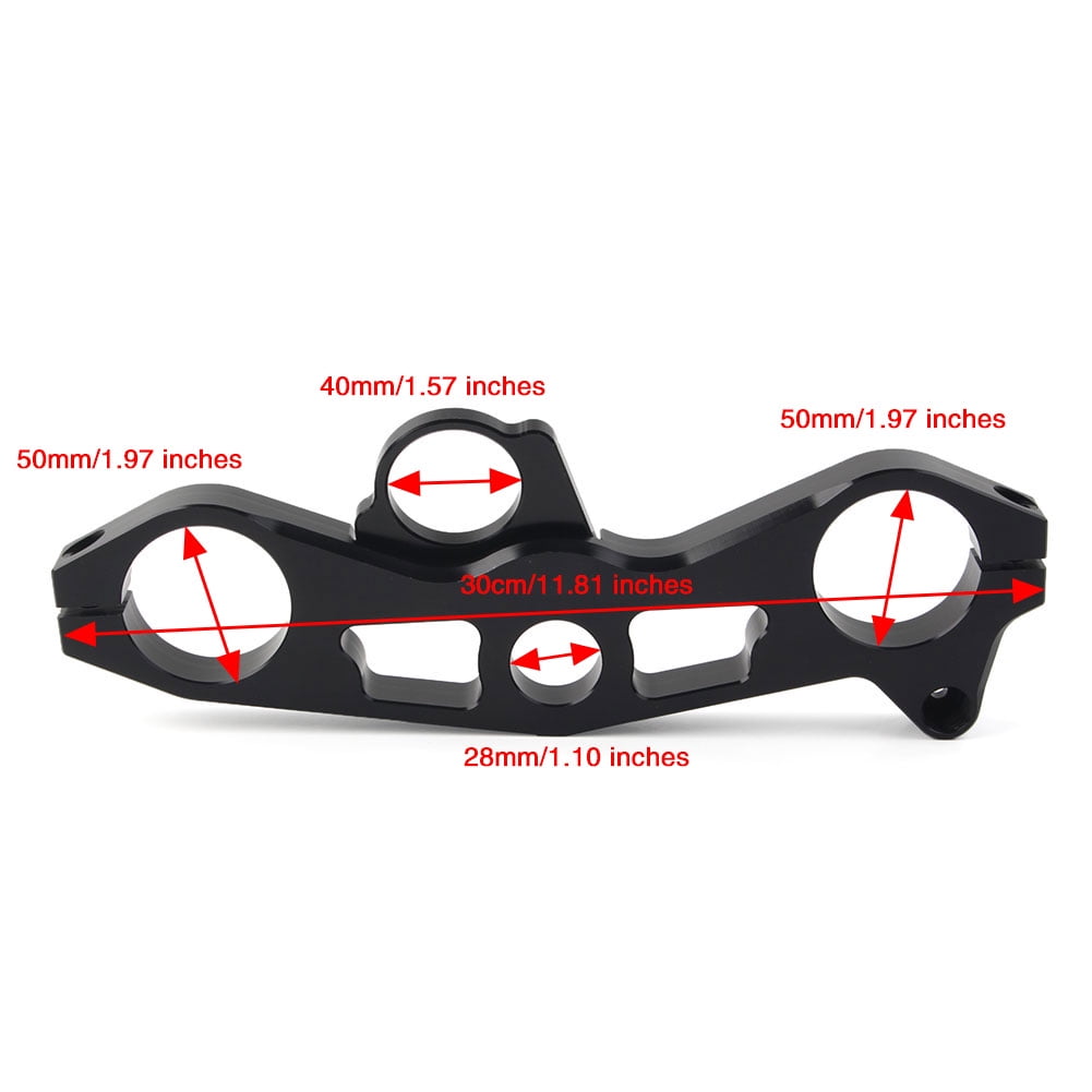 ZS for Kawasaki Ninja ZX6R Black Lowering Triple Tree Front End Upper ...