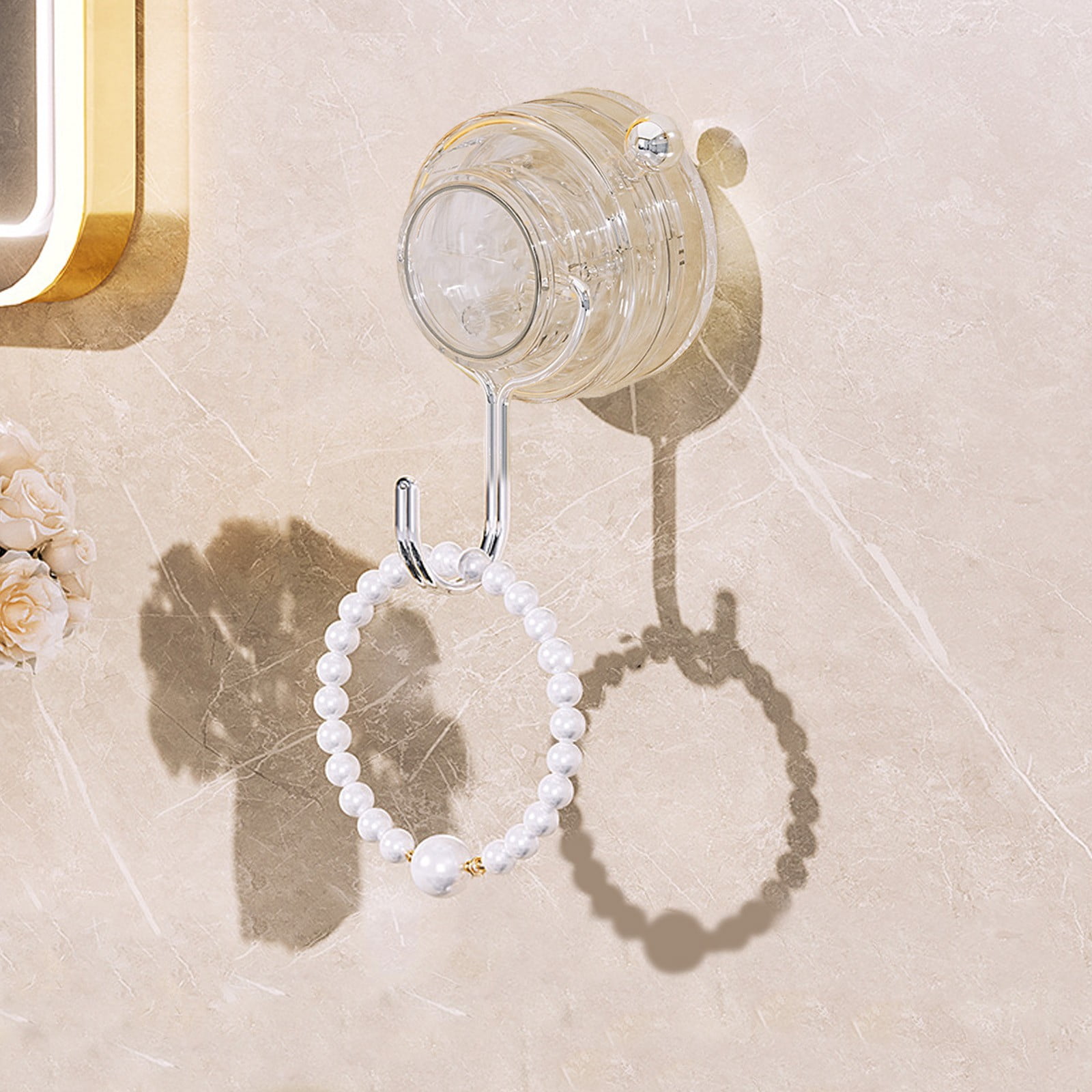 ZSBCMY Bathroom Kitchen Suction Cup Hook, Strong Vacuum No Punching ...