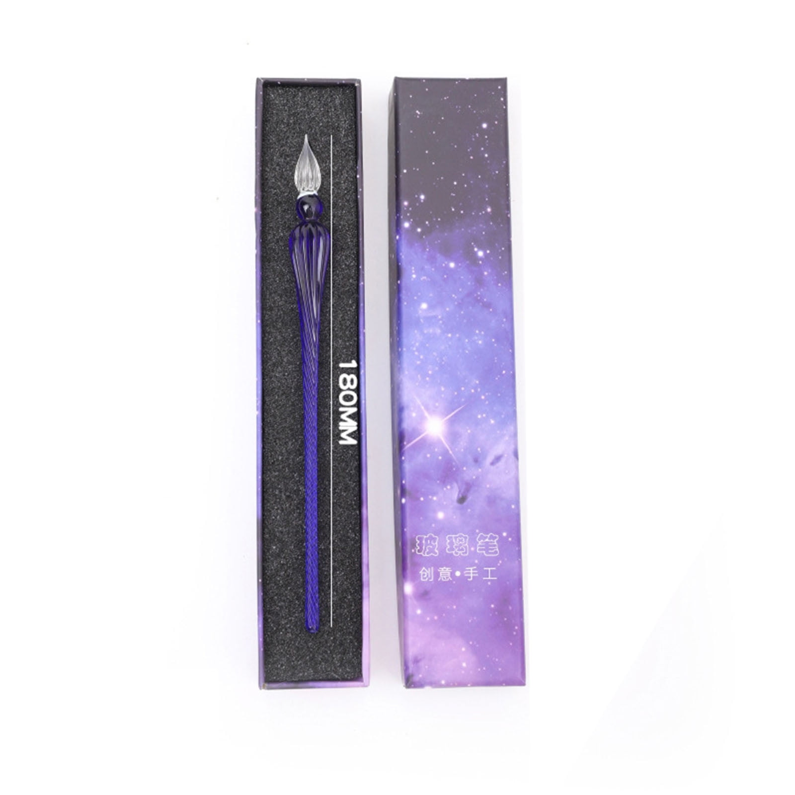 ZSBCMY Calligraphy Glass Dip Pen Ink Set - Handcrafted Borosilicate ...