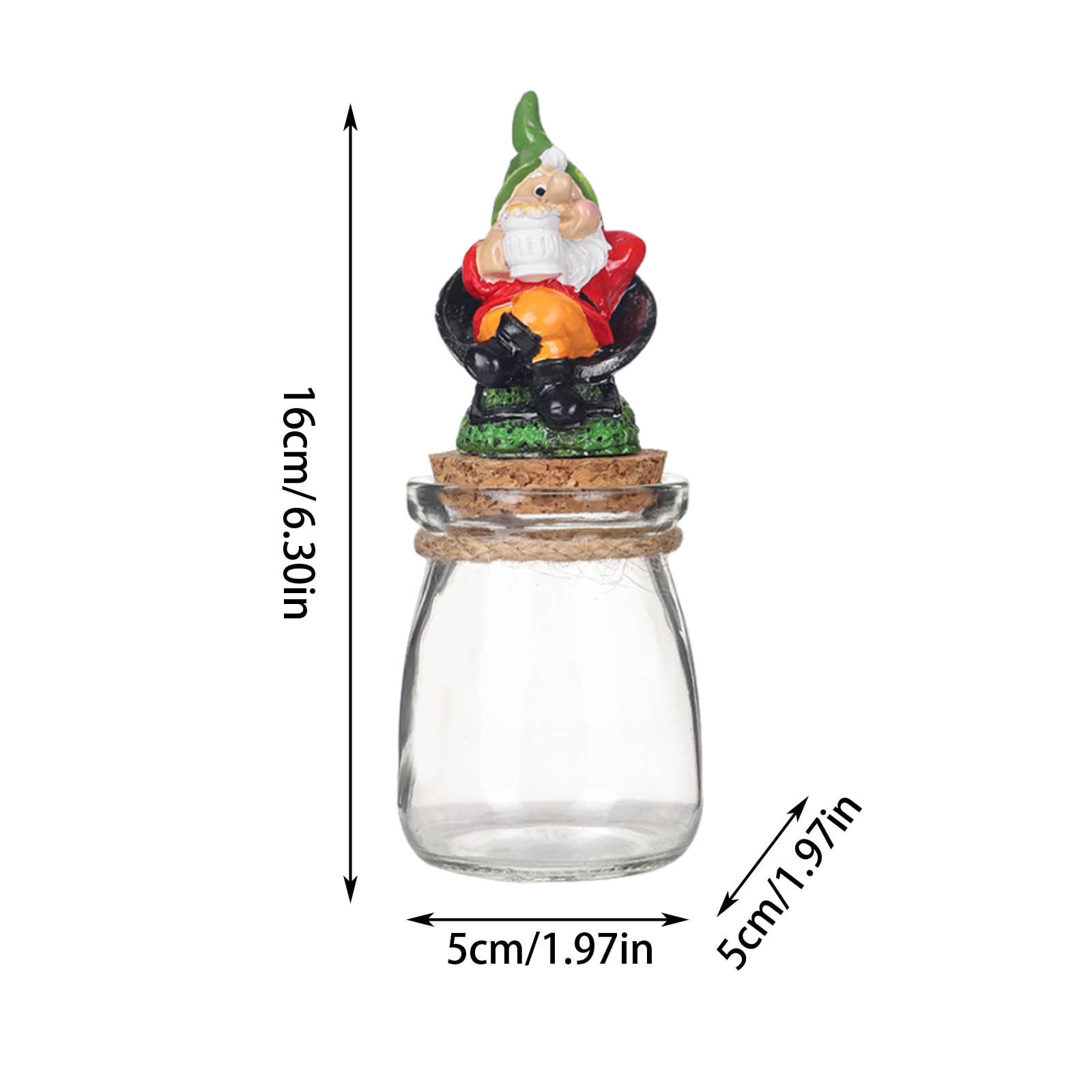 ZSBCMY Cute Dwarf Elves Christmas Ornament, Jar of Candy Decor ...