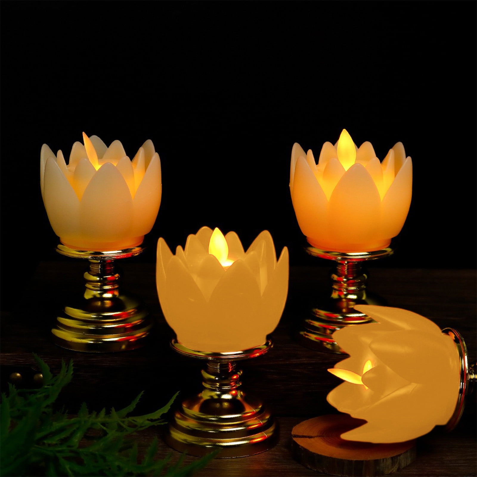 ZSBCMY Floating Lotus Pool Lamp - LED Solar Water Sensing Lantern for ...