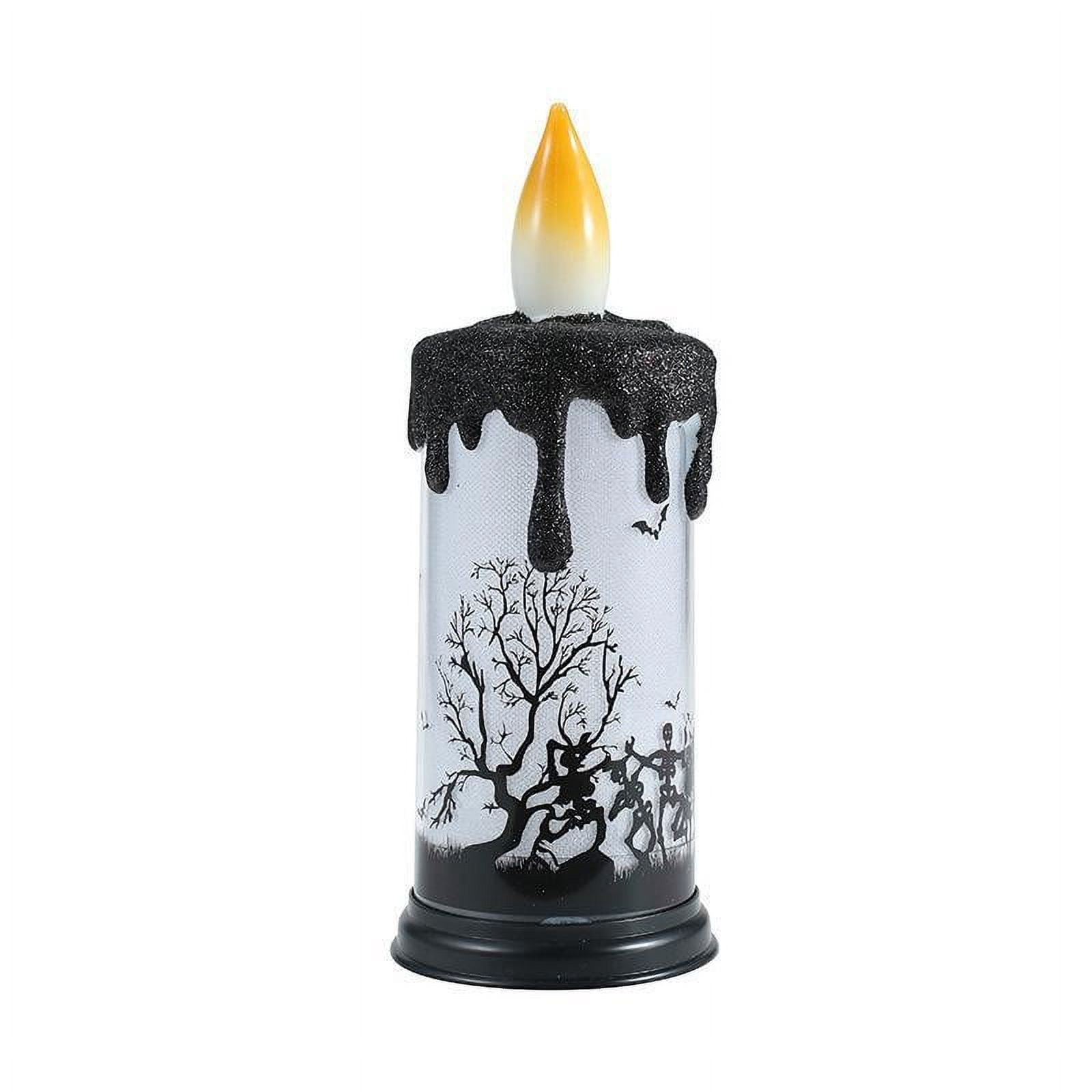ZSBCMY Halloween Flameless LED Candle Light, Real Wax Design, Battery ...