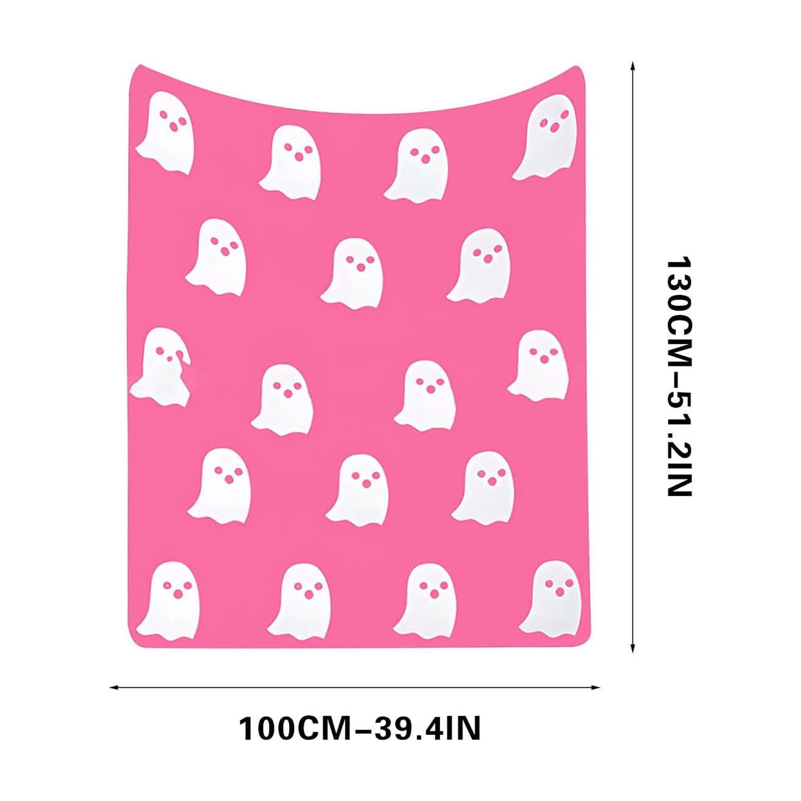 ZSBCMY Halloween Ghost Flannel Blanket, Scary Spectre Design, Soft ...