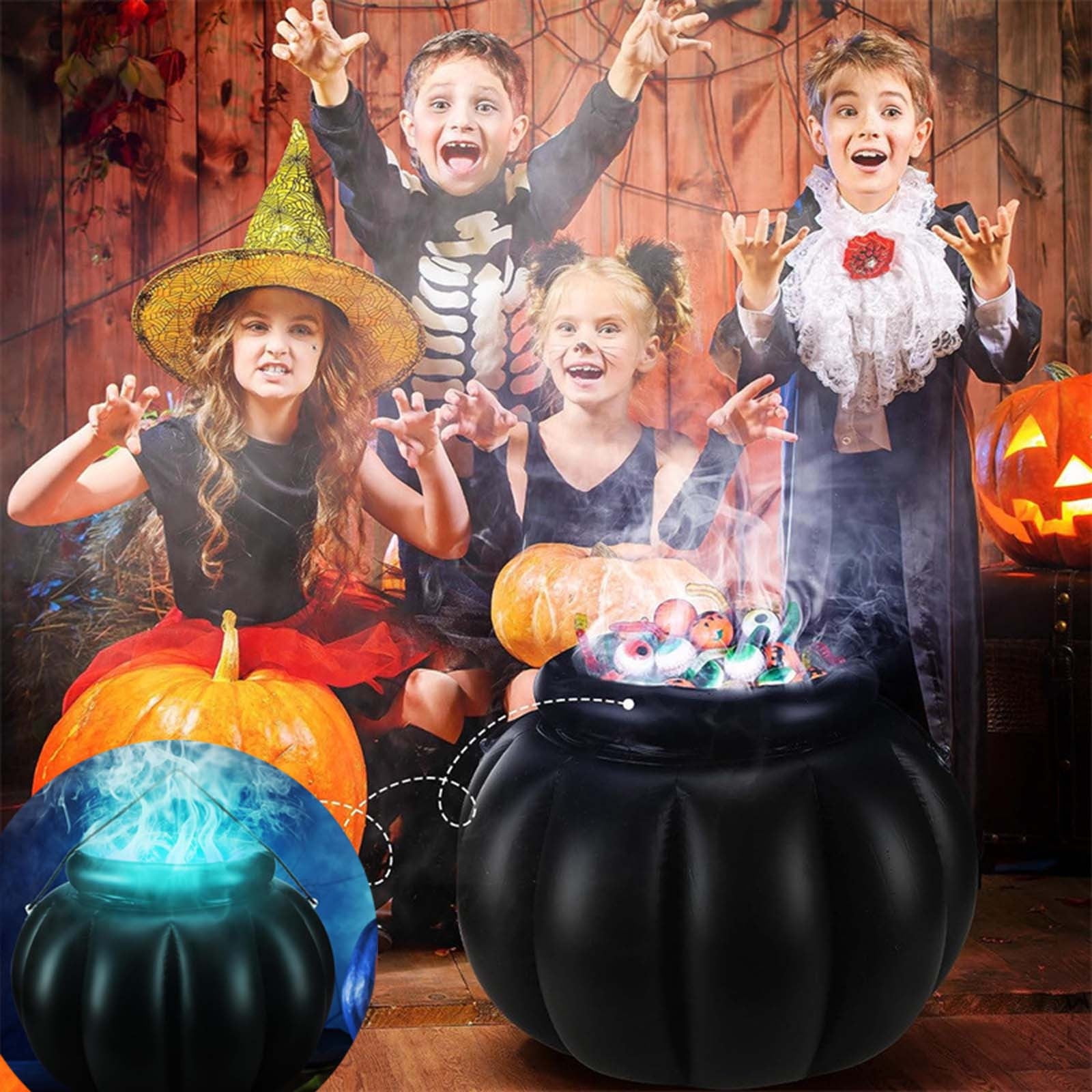 ZSBCMY Cauldron Witch Decorative Inflatable Ice Bucket for Halloween ...