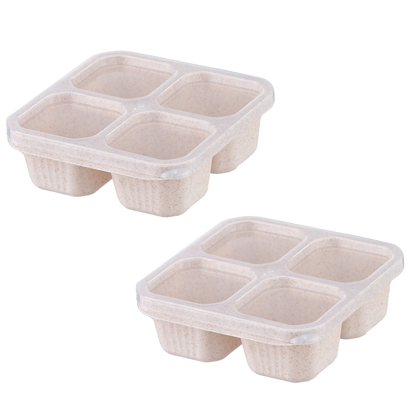 ZSBCMY Reusable Bento Box, Divided Food Storage Containers, Meal Prep ...