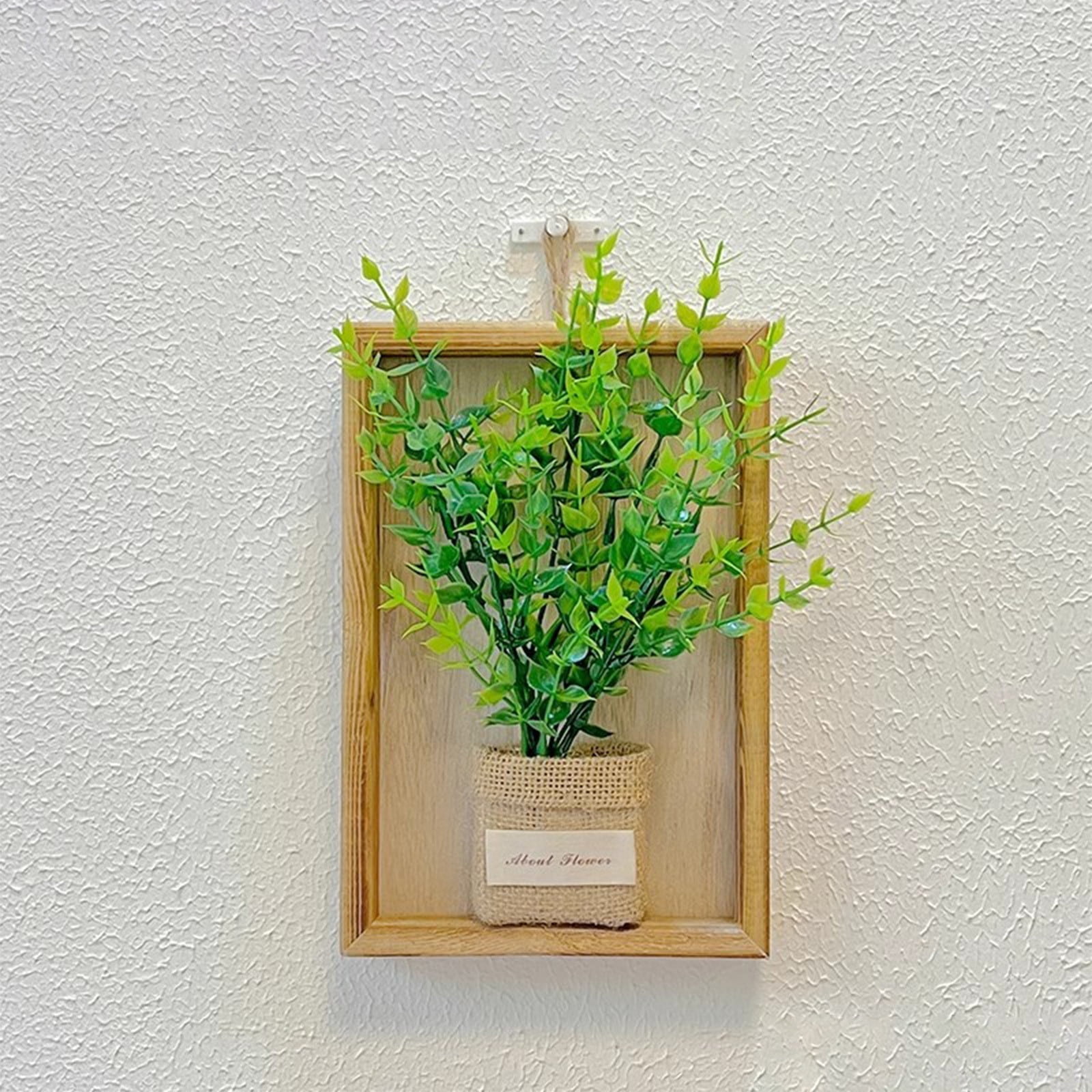 ZSBCMY Wooden Photo Frame with Faux Rattan, High-Class Wall Decoration ...