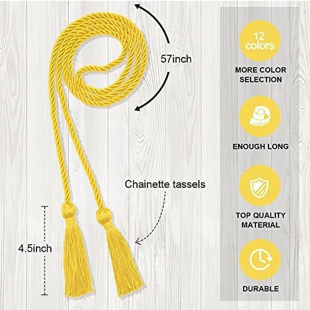 Red Graduation Tassel Cord 66-Inch Graduation Honor Cord - Red Braided ...