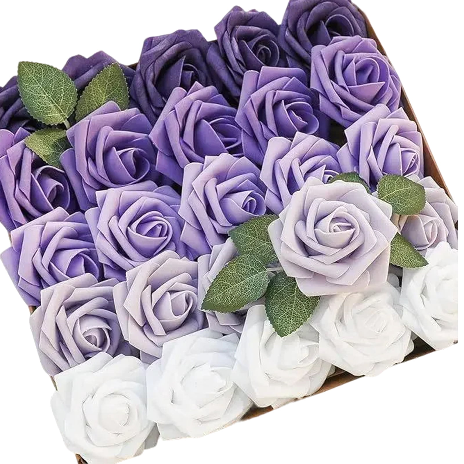 ZSDKJQEC 50 pcs 3 inches Artificial Flower Seriesc Rose, Real Looking ...
