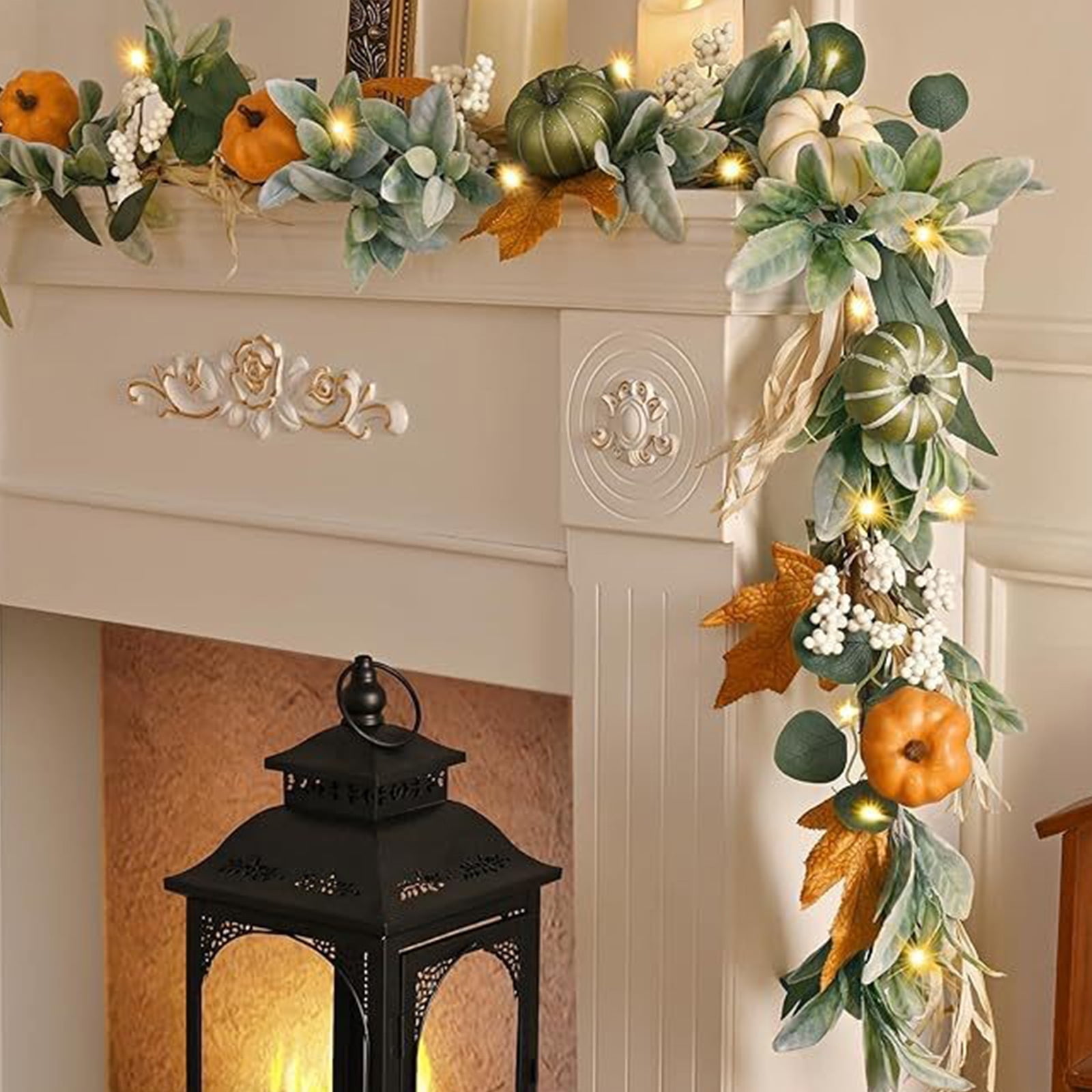 ZSDKJQEC Fall Decor Clearance, Fall Garland , 6FT Autumn Eucalyptus ...