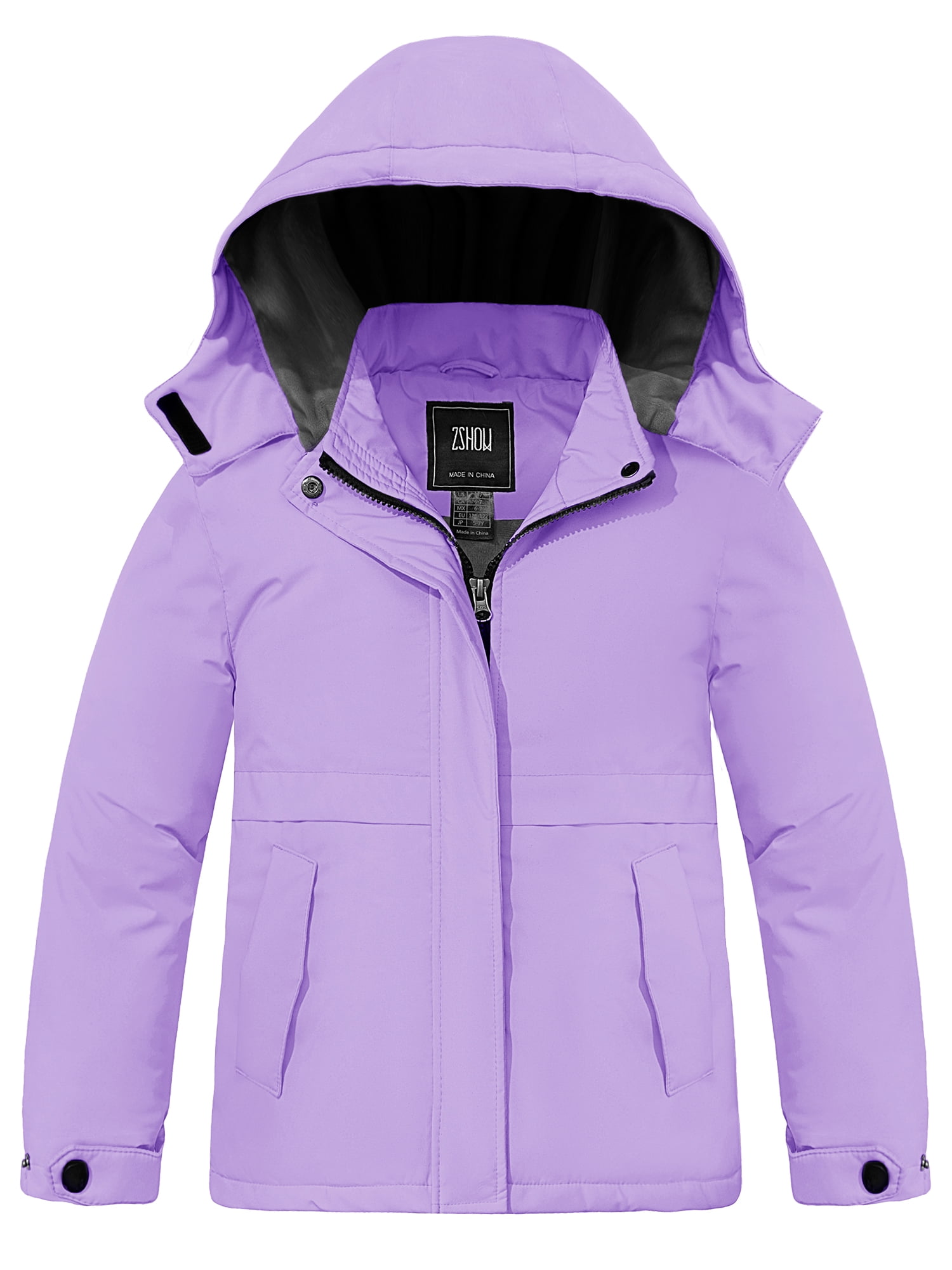 ZSHOW Girl's Snow Coat Waterproof Mountain Ski Jacket Hooded Rain Coat ...