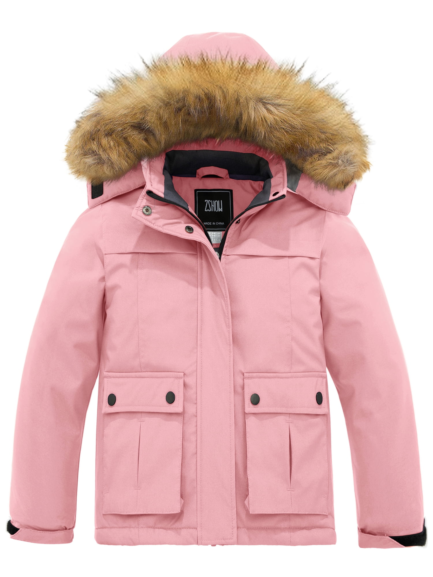 ZSHOW Girls' Mountain Ski Jacket Waterproof Thicken Quilted Winter Coat ...