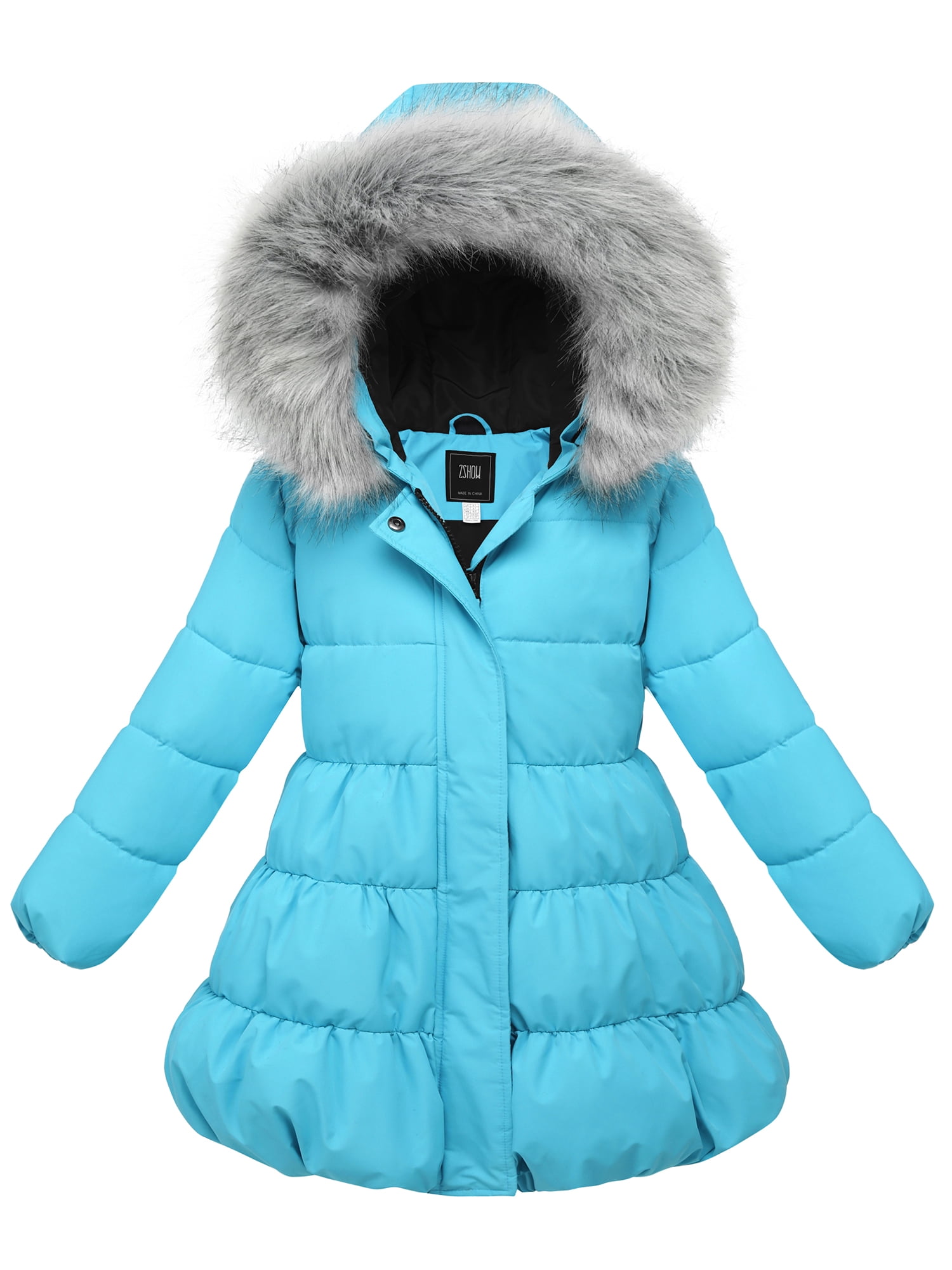 Wantdo Girls' Puffer Jacket Insulated Winter Jacket Hooded Outerwear ...